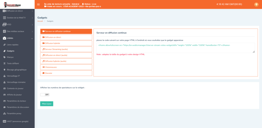 VDO Panel - Concept Radio